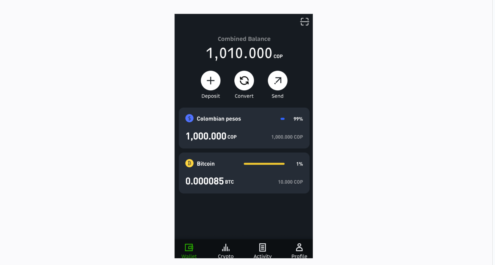 Deposita pesos colombianos desde la app de Bitso – Centro de Ayuda