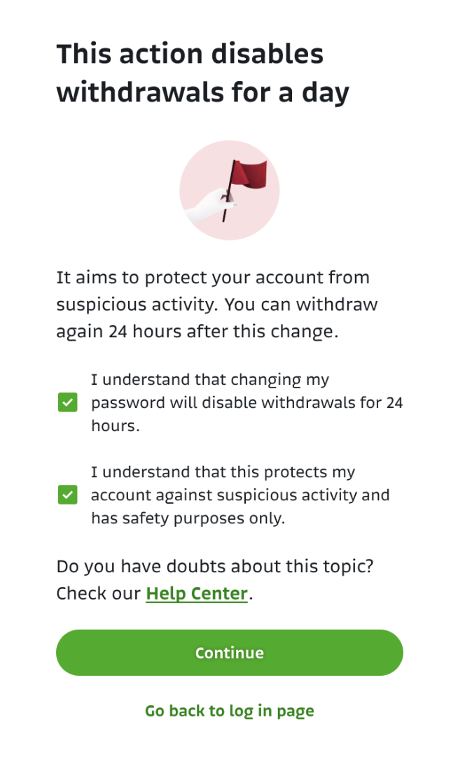 Change or recover your password – Help Center